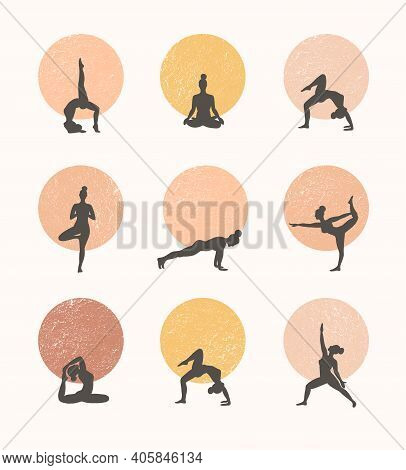 Contours Women Yoga Vector & Photo (Free Trial) | Bigstock