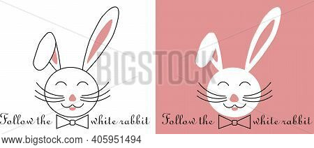 Follow White Rabbit. Vector & Photo (Free Trial) | Bigstock