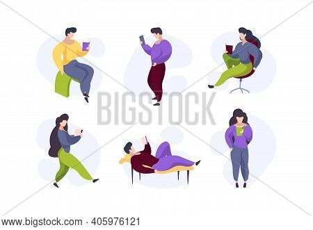 Reading Characters. Vector & Photo (Free Trial) | Bigstock