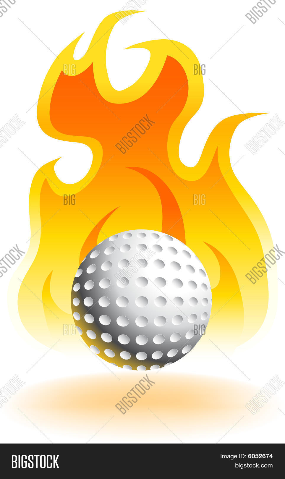 Hot Golf Ball Image & Photo (Free Trial) | Bigstock