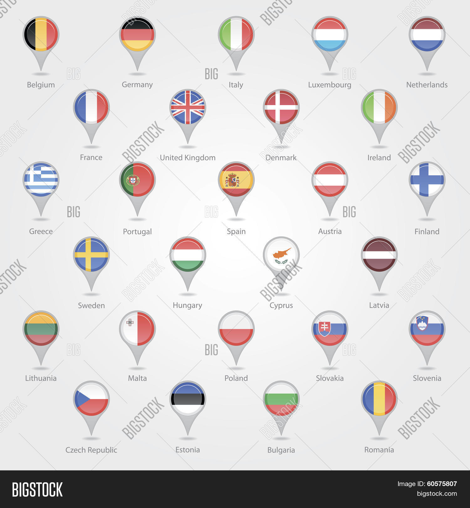 Map Markers Depicting Vector & Photo (Free Trial) | Bigstock