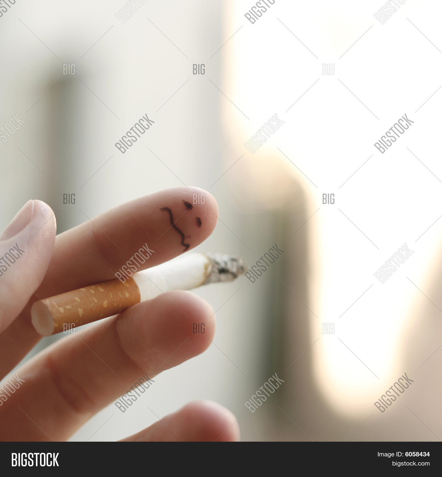 Sad Smiley On Smoking Image & Photo (Free Trial) | Bigstock