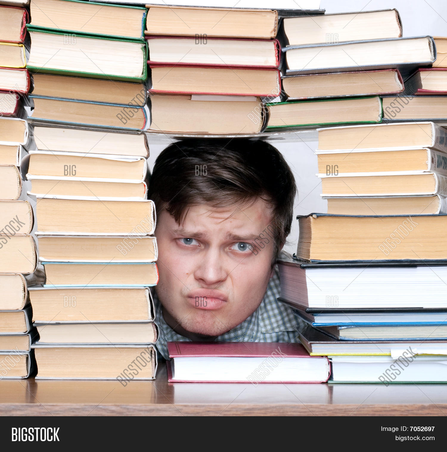 Man Between Books Image & Photo (Free Trial) | Bigstock