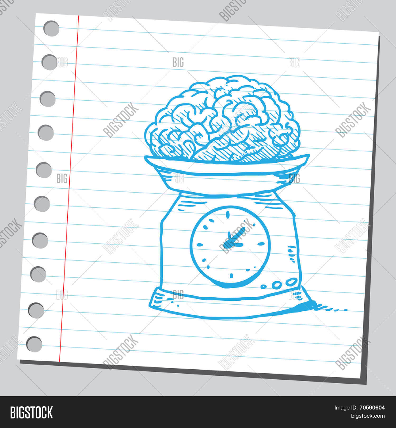 Brain On Measuring Vector & Photo (Free Trial) | Bigstock