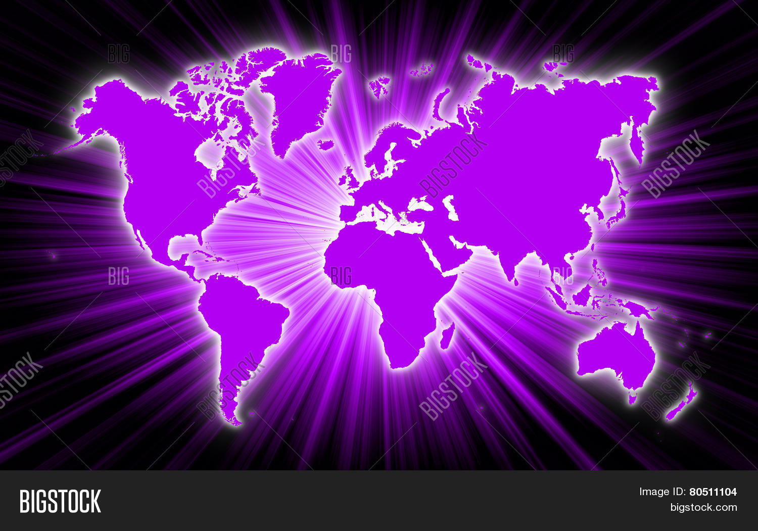 Map World Starburst On Image & Photo (Free Trial) | Bigstock