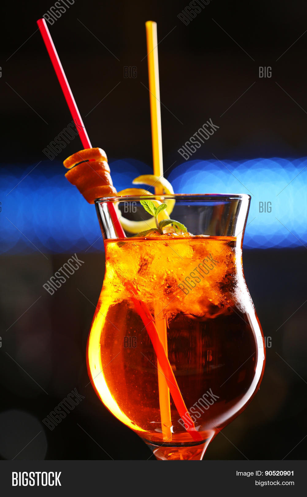 Glass Cocktails On Bar Image & Photo (Free Trial) | Bigstock