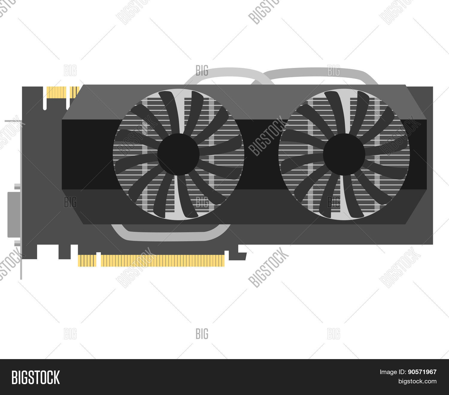 Video Card Isolated Vector & Photo (Free Trial) | Bigstock