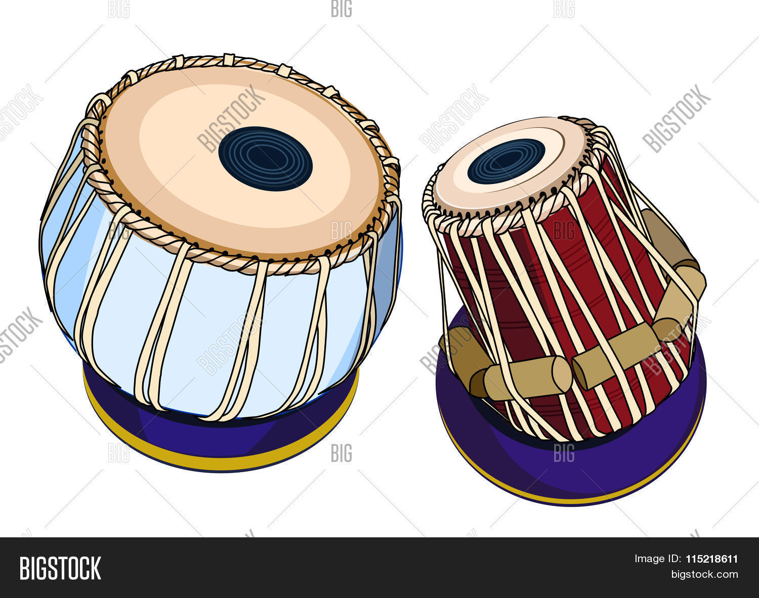 Indian Musical Instruments Drawing