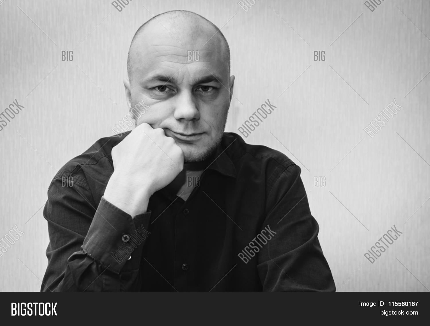 Sad Man. Black White Image & Photo (Free Trial) | Bigstock