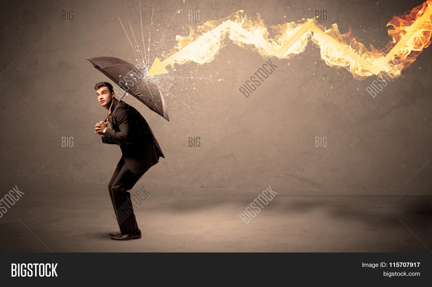 Business Man Defending Image & Photo (Free Trial) | Bigstock