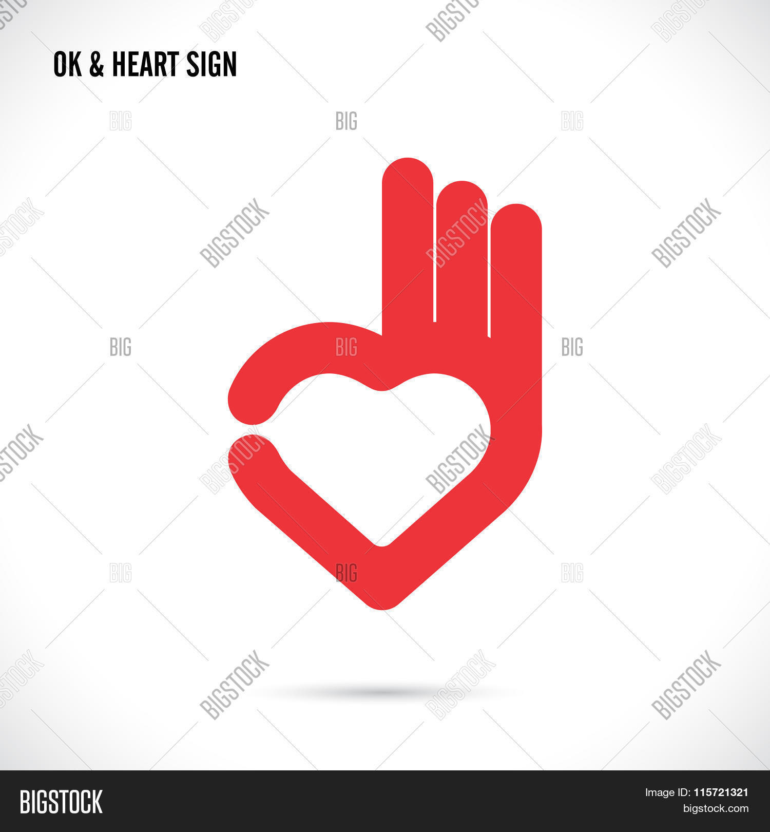 Creative Hand Heart Vector & Photo (Free Trial) | Bigstock