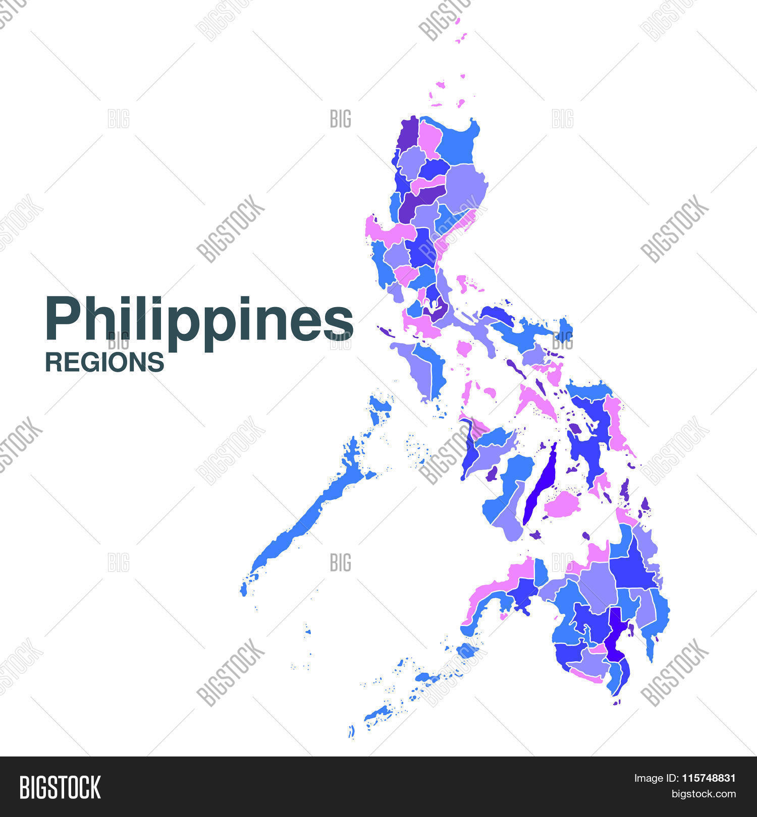 Map Philippines Vector & Photo (Free Trial) | Bigstock