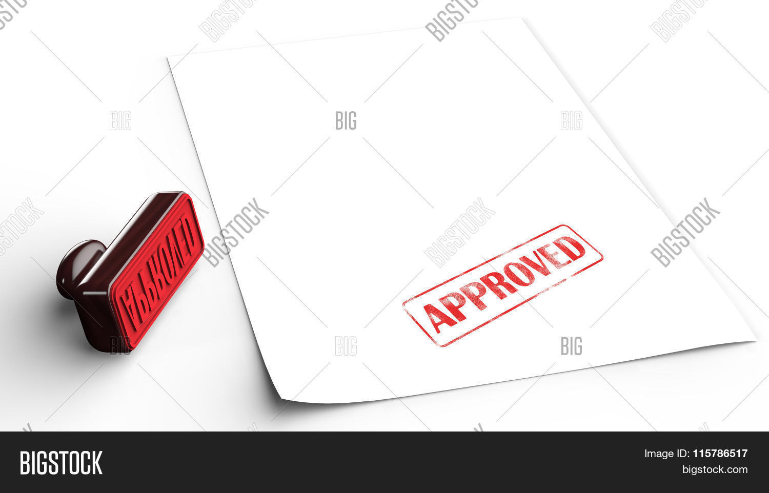 Approved Rubber Stamp Image & Photo (Free Trial) | Bigstock