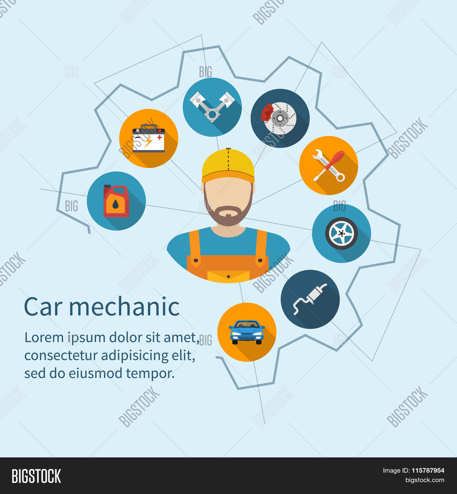 Car Mechanic Vector & Photo (Free Trial) | Bigstock