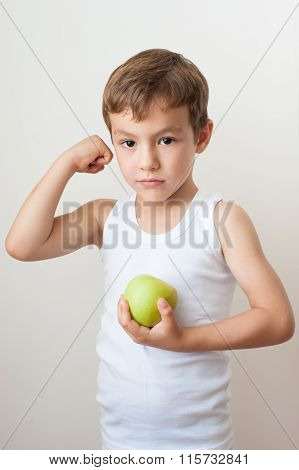 Kid Child Muscles Image & Photo (Free Trial) | Bigstock