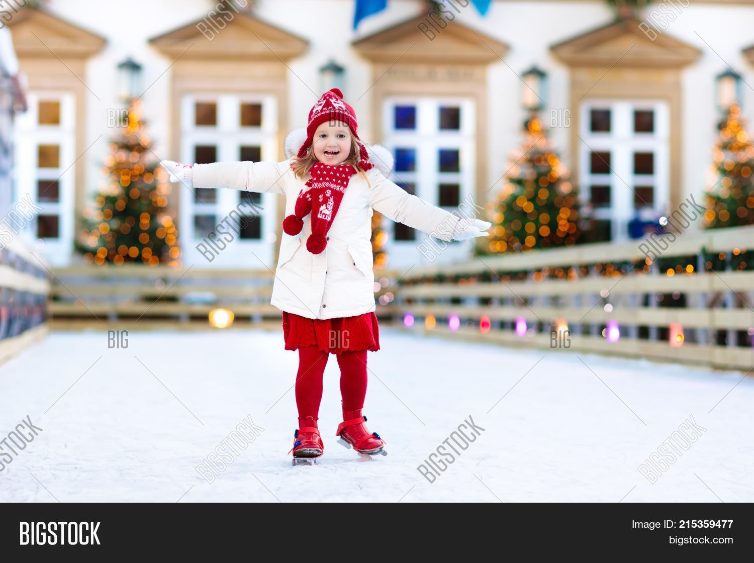 Kids Ice Skating Image & Photo (Free Trial) | Bigstock