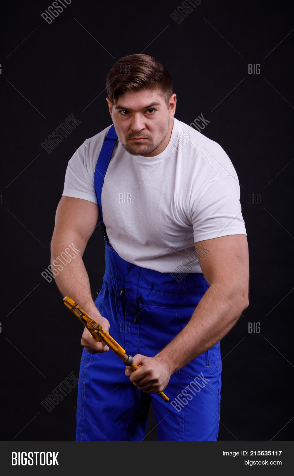 Man, Plumber, Blue Image & Photo (Free Trial) | Bigstock