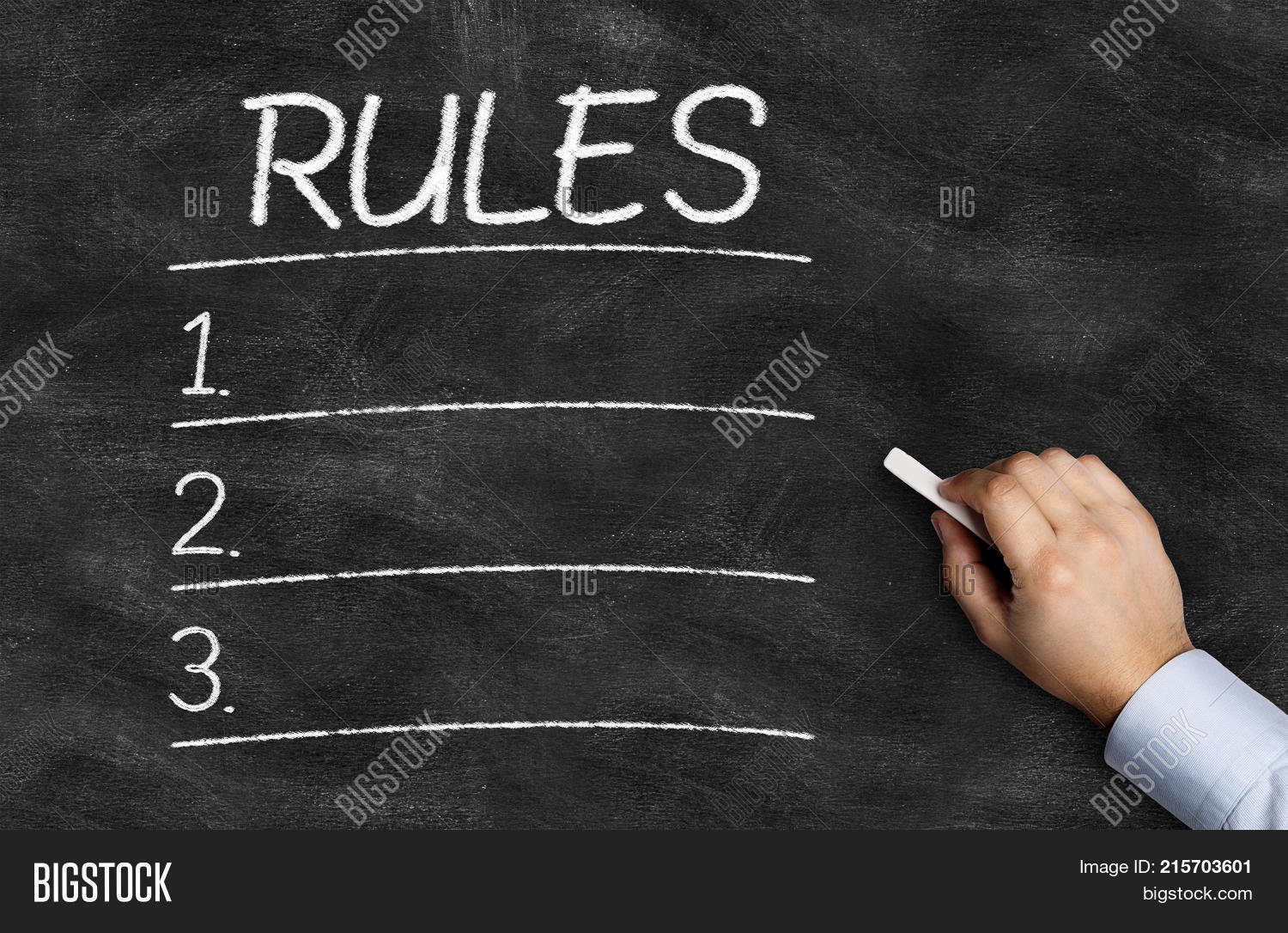 Rules List Written On Image & Photo (Free Trial) | Bigstock