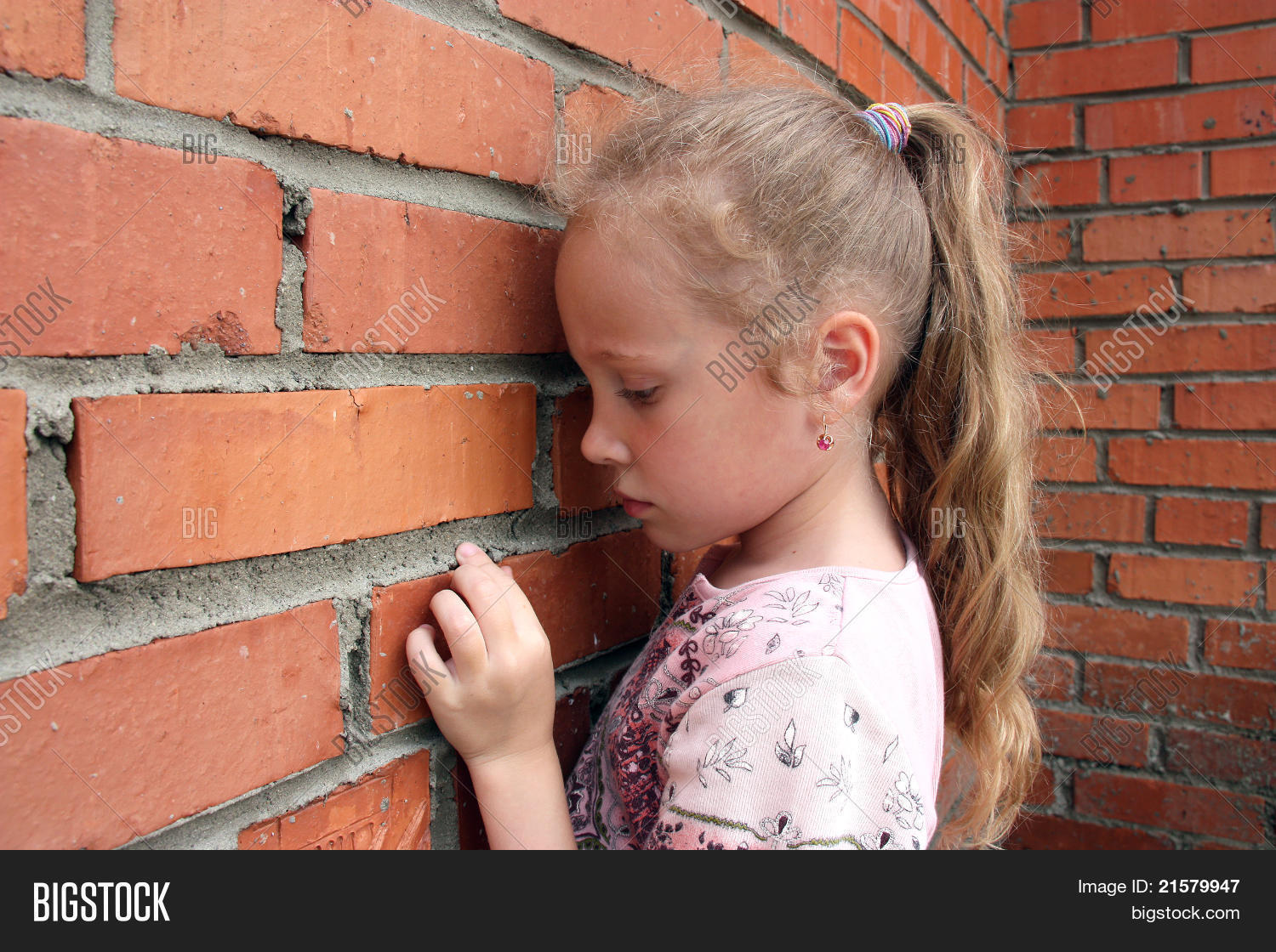 Sad Girl Front Brick Image & Photo (Free Trial) | Bigstock