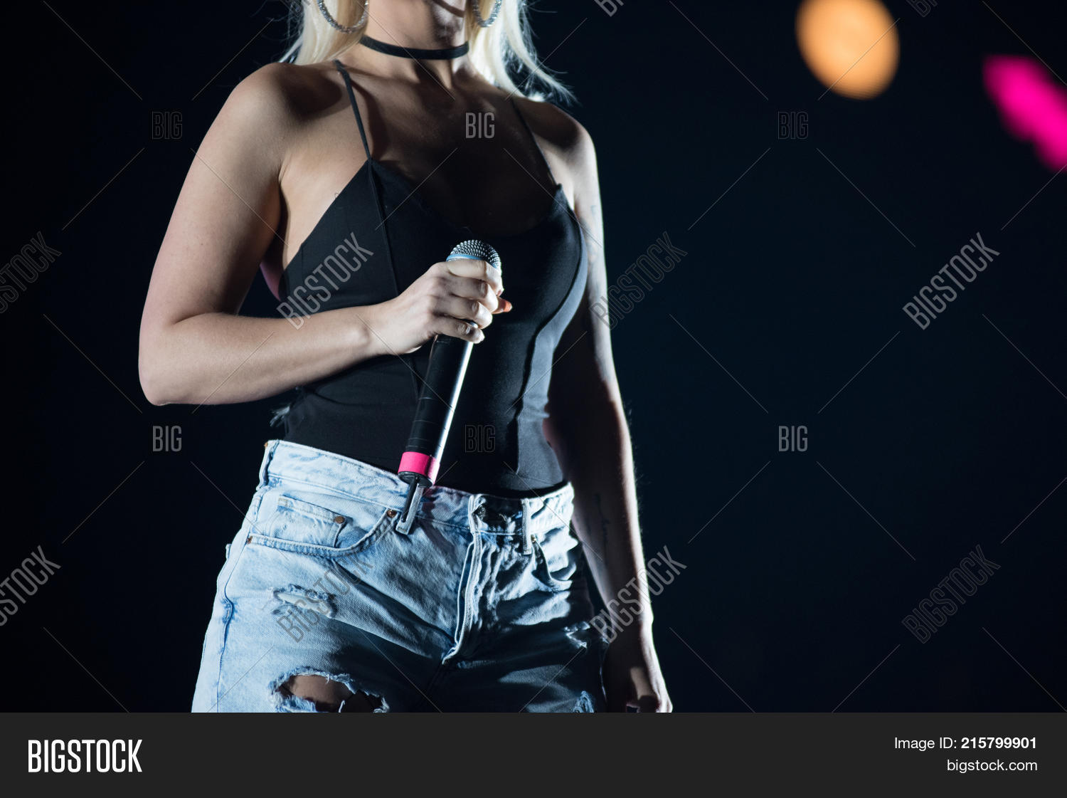 Blonde Singer Woman Image & Photo (Free Trial) | Bigstock