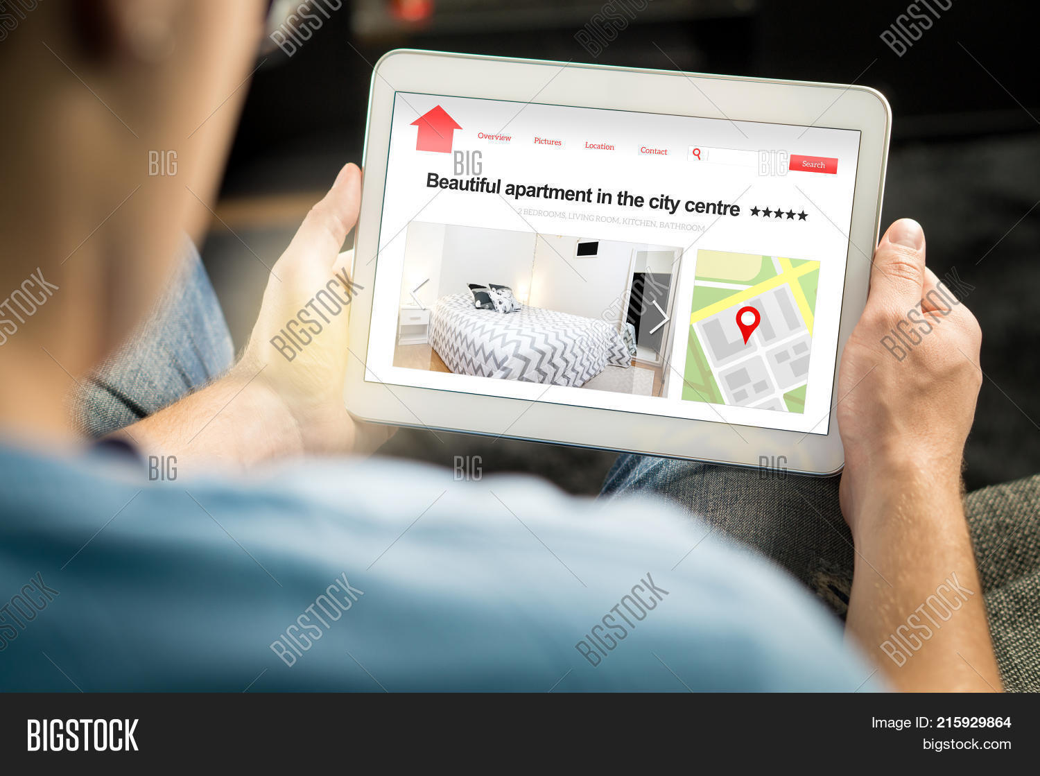 Man Search Apartments Image & Photo (Free Trial) | Bigstock