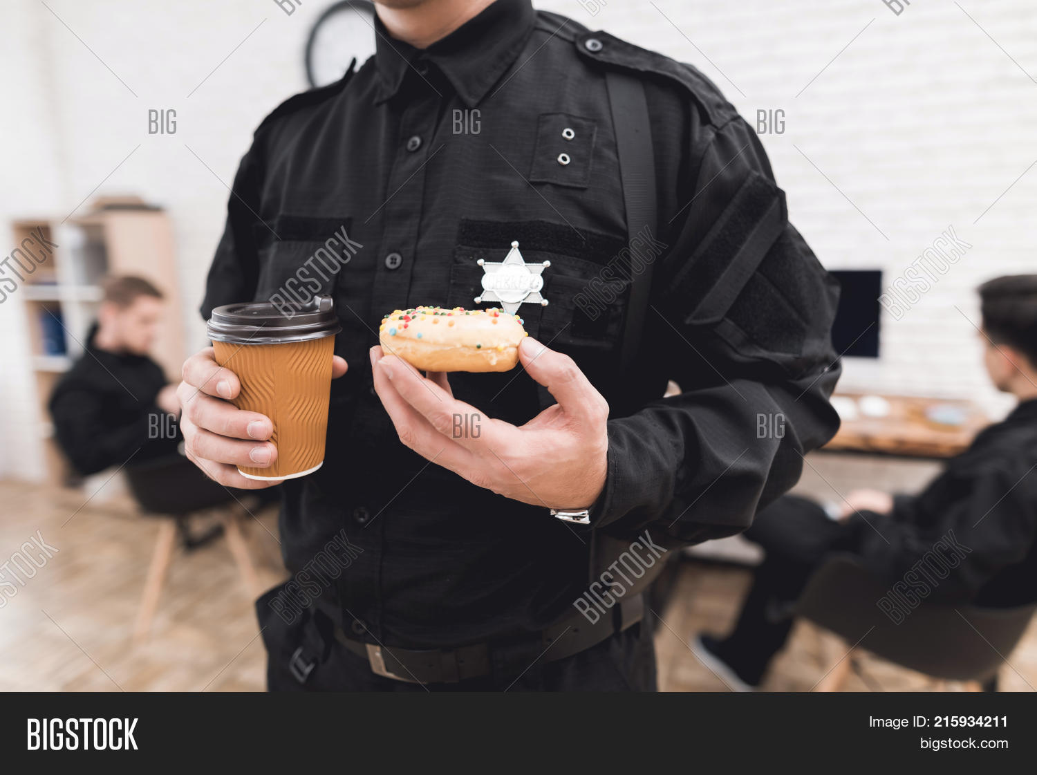 Police Officers Eat Image & Photo (Free Trial) | Bigstock