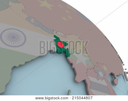Map Bangladesh Flag Image & Photo (Free Trial) | Bigstock
