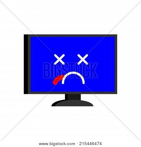 Broken Computer. Dead Vector & Photo (Free Trial) | Bigstock