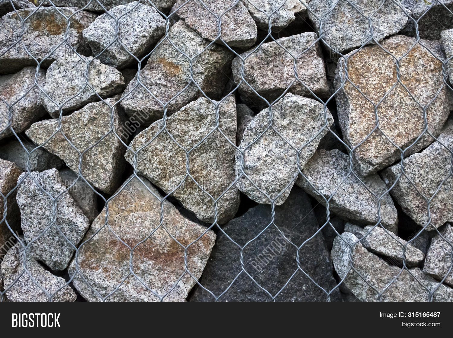 Gabion Wall Closeup. Image & Photo (Free Trial) | Bigstock