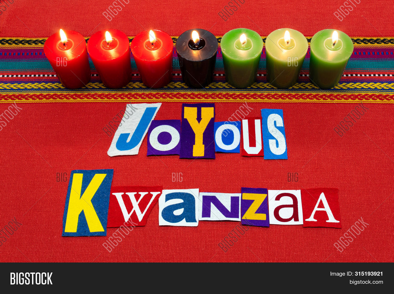 Joyous Kwanzaa Text Image & Photo (Free Trial) | Bigstock