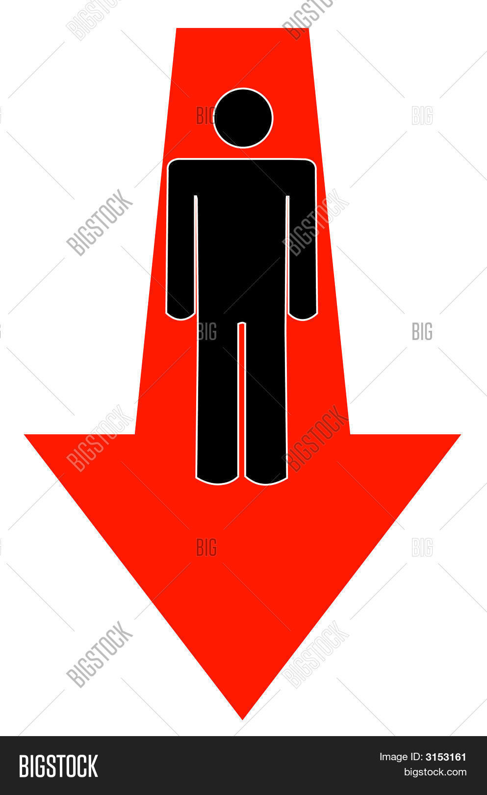 Stick Man Pointing Way Image & Photo (Free Trial) | Bigstock
