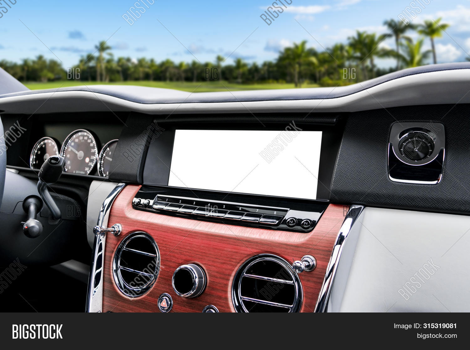 Monitor Car Isolated Image & Photo (Free Trial) | Bigstock