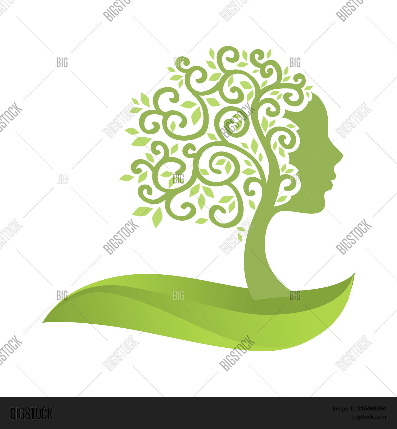Beautiful Tree Female Vector & Photo (Free Trial) | Bigstock