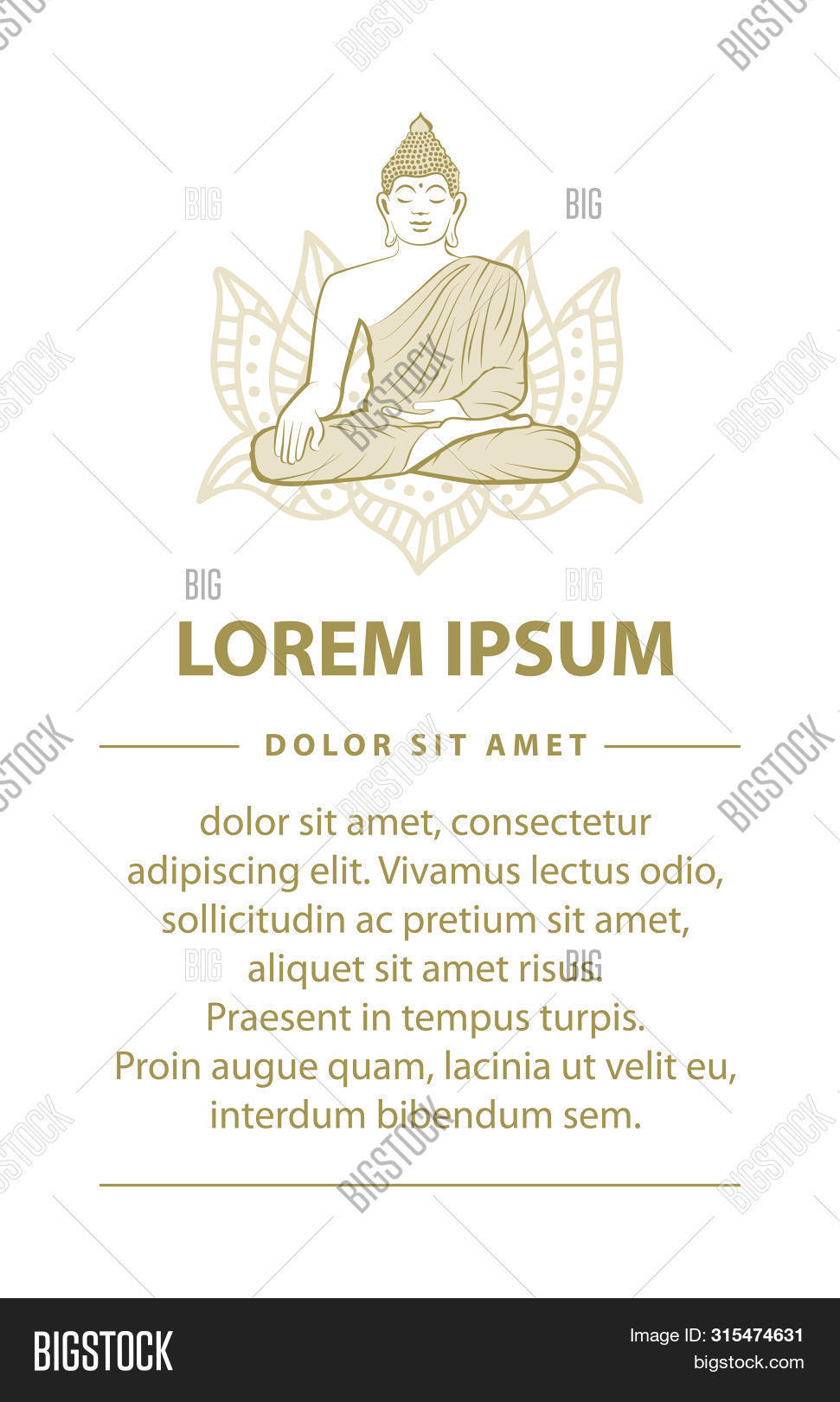 Gold Buddha Inside Vector & Photo (Free Trial) | Bigstock