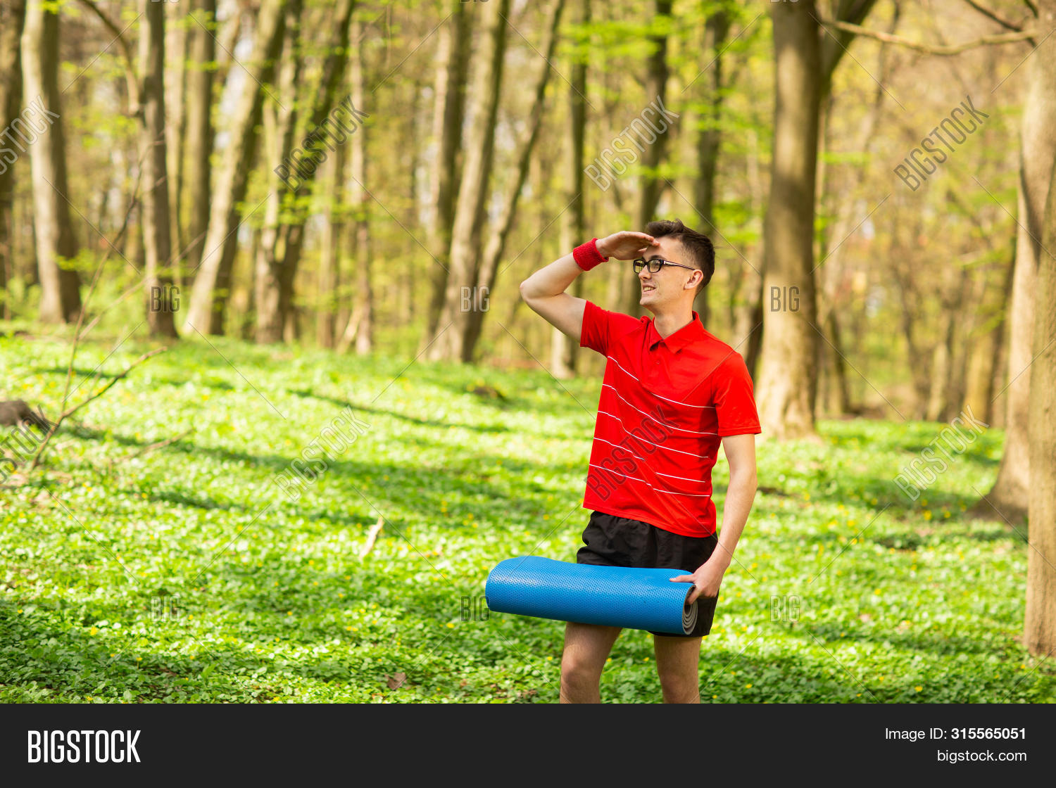 Man Looking Place Park Image & Photo (Free Trial) | Bigstock