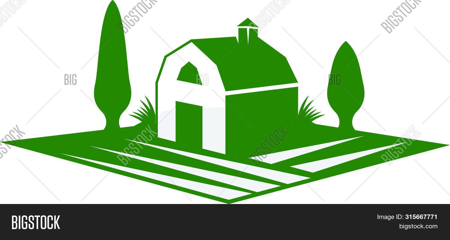 Green Barn Farm Logo Vector & Photo (Free Trial) | Bigstock