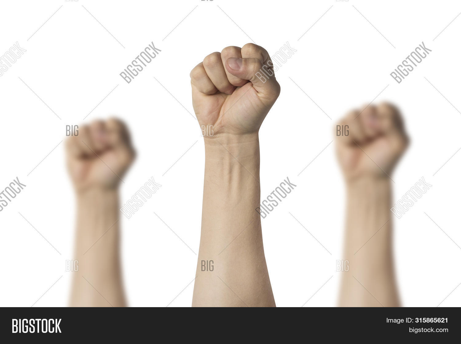 Imagen y foto Male Hands Clenched (prueba gratis) | Bigstock
