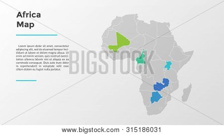 Africa Map Divided Vector & Photo (Free Trial) | Bigstock