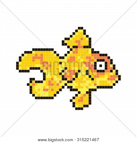 Goldfish, Pixel Art Vector & Photo (Free Trial) | Bigstock