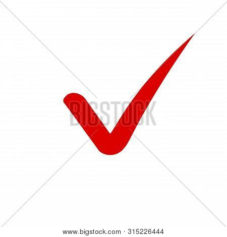 Red Tick Checkmark Vector & Photo (Free Trial) | Bigstock