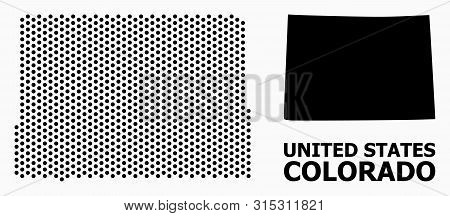 Dot Map Colorado Vector & Photo (Free Trial) | Bigstock