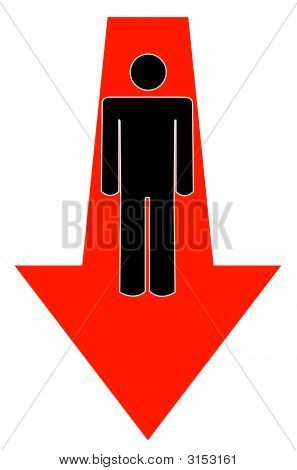 Stick Man Pointing Way Image & Photo (Free Trial) | Bigstock