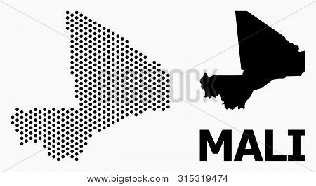 Dot Map Mali Vector & Photo (Free Trial) | Bigstock