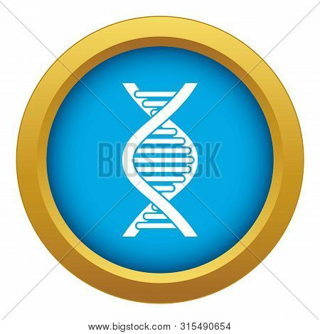Dna Strand Icon Blue Image & Photo (Free Trial) | Bigstock