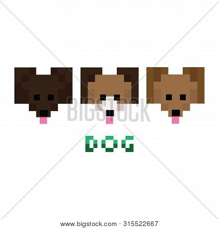 Cute 8 Bit Dog Breed Vector & Photo (Free Trial) | Bigstock