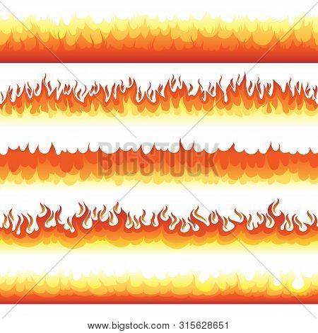 Seamless Fire Blaze. Vector & Photo (Free Trial) | Bigstock