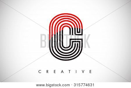 C Red Black Letter Vector & Photo (Free Trial) | Bigstock