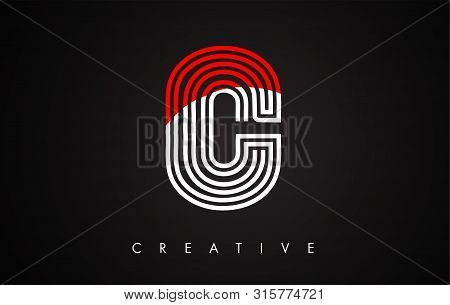 C Red Black Letter Vector & Photo (Free Trial) | Bigstock