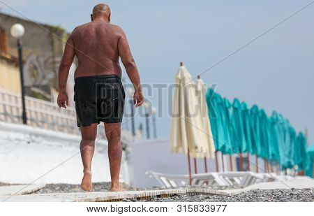 Fat Man Burned Sun. Image & Photo (Free Trial) | Bigstock