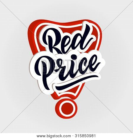 Sale Sign Red Price Vector & Photo (Free Trial) | Bigstock